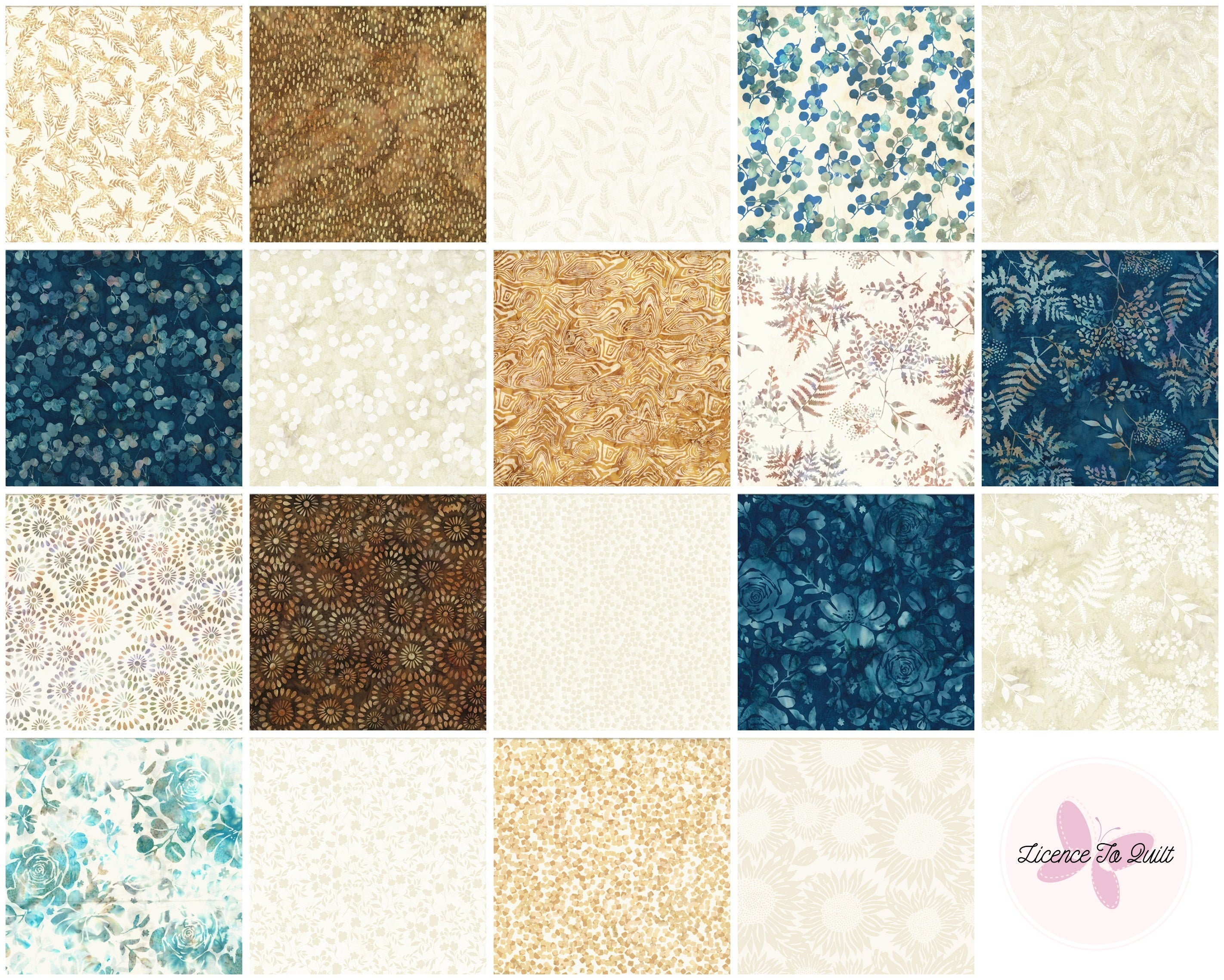 Bali Handpaints - Fat Quarters (19) | Licence To Quilt